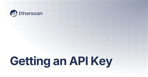 Getting An Api Key Etherscan