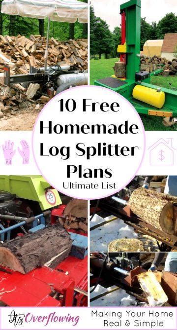10 Homemade Log Splitter Plans Build Diy Wood Splitter