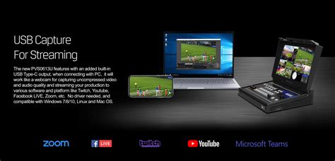 PVS U Portable CH Streaming Switcher AVMATRIX