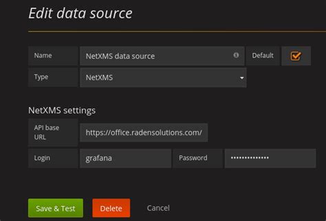 Grafana Integration — Netxms Administrator Guide 520
