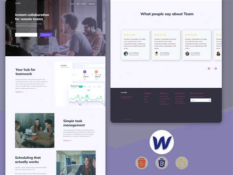 Responsive Interactive And Modern Website Using Webflow Builder Upwork