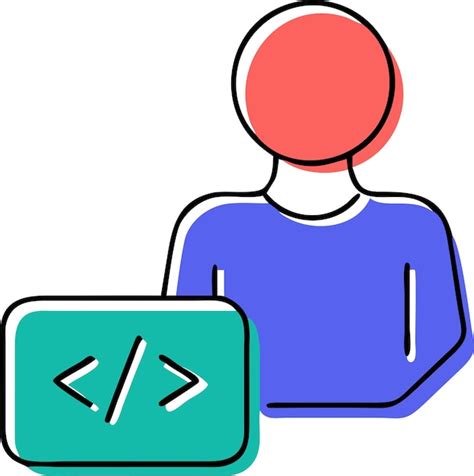 Premium Vector Programmer Icon Or Developer Or Engineer Or Software