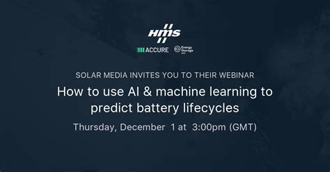how to use ai and machine learning to predict battery lifecycles solar