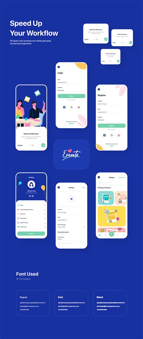 Evento App Ui Kit On Behance