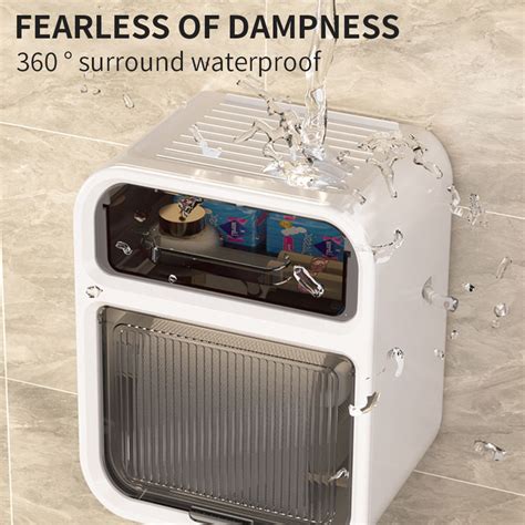 Badu Bg Стенен монтаж Кутия за държач за тоалетна хартия Пластмасова водоустойчива ролка Стойка