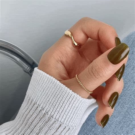 11 써지컬 볼드 웨이브 반지 꼬임 민자 반지 세트 3color 에이블리