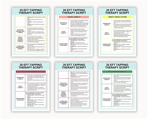 eft tapping therapy scripts therapy tools therapy intervention counselor cheat sheet counselor