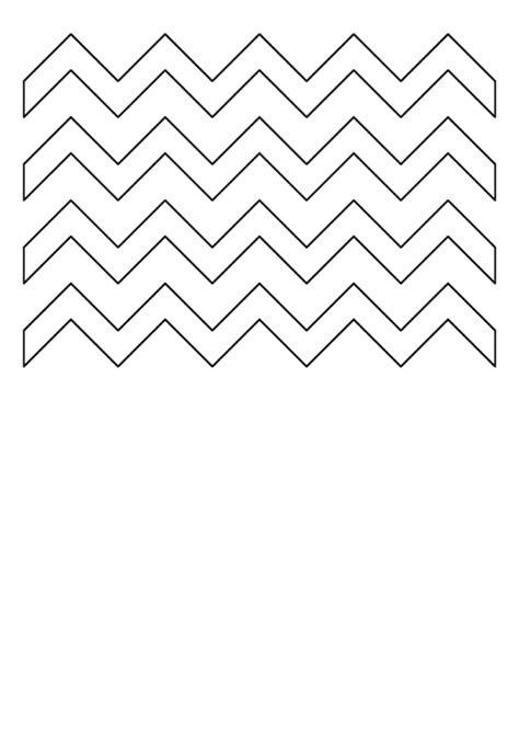Zig Zag Pattern Template Printable Pdf Download