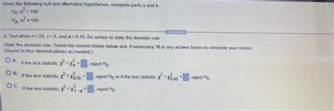 solved you are given the null and alterative hypotheses