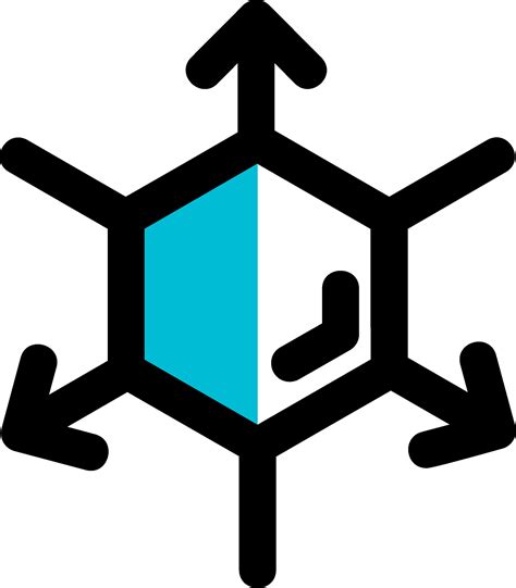 3d Coordinate Axis Filled Half Cut Icon 41867392 Vector Art At Vecteezy