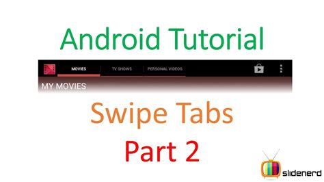 141 android swipe tabs part 2 youtube