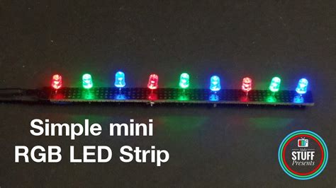 How To Make A Mini Rgb Led Strip Homemade Youtube