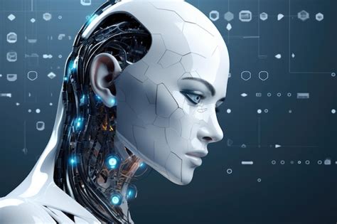 Premium Ai Image Humanoid Robot Artificial Intelligence Concept