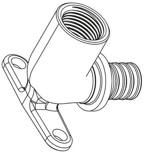 Водорозетка аксиальная удлиненная 20мм x 1/2"в Rehau Rautitan RX+ ...