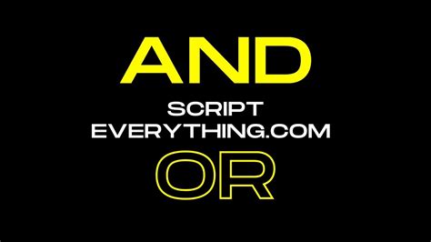 What Is The Difference Between AND And OR In Python Script Everything