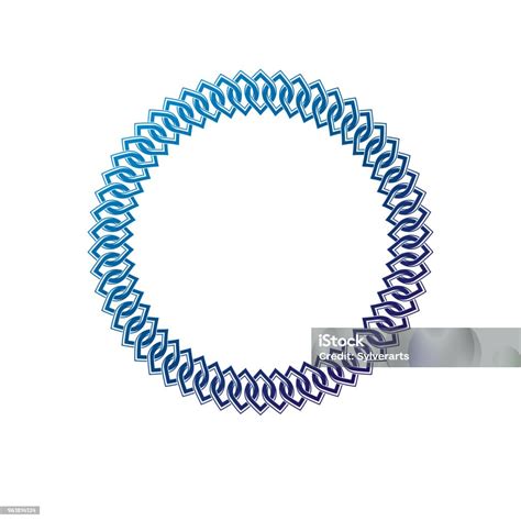빈 복사본 공간 장식 세련 된 체인을 사용 하 여 만든 빅토리아 아트 벡터 원형 프레임 전 령 서식 그림입니다 0명에 대한 스톡 벡터 아트 및 기타 이미지 Istock