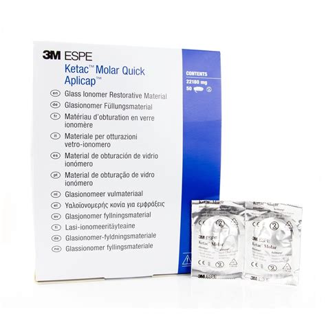 3m Ketac Molar Glass Ionomer Restorative Quick Aplicap Capsules A3 Pkt 50 City Dental Supplies