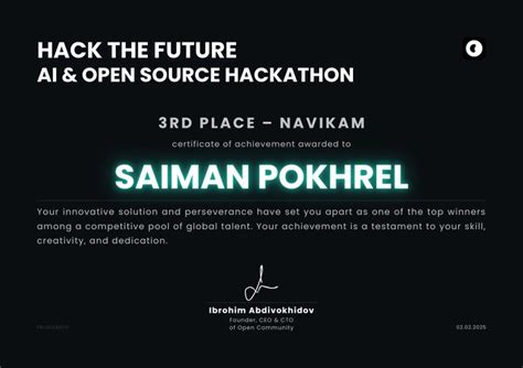 #hackathon #ai #opensource #learning #teamwork #innovation #lora… | Saiman Pokhrel | 21 comments