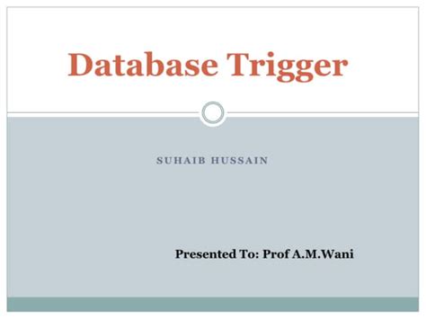 Database Trigger Pdf Databases Computer Software And Applications