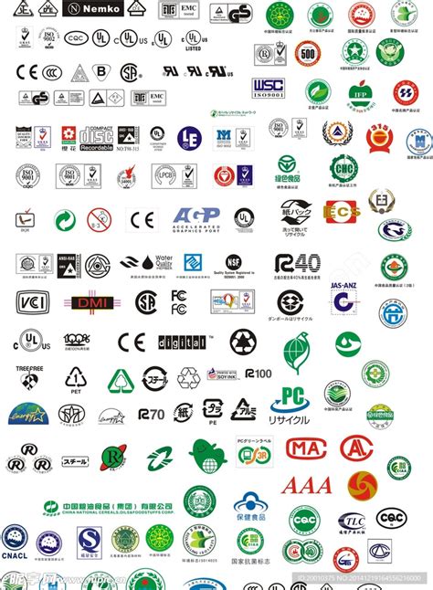常用环保标志设计图 广告设计 广告设计 设计图库 昵图网