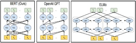 Differences In Pre Training Model Architectures Download Scientific Diagram
