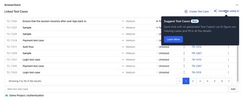 Manage Test Cases In Jira App Browserstack Docs