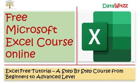 Free Excel Tutorial Online Free Excel Course With Free Certificate