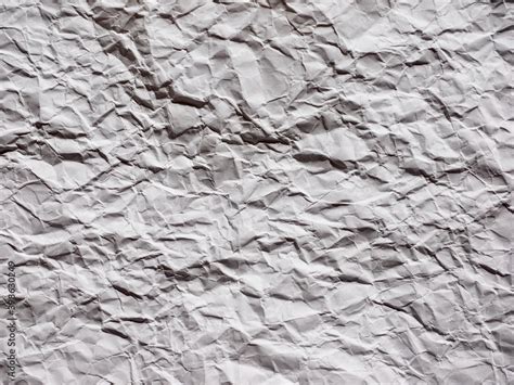 Photo Stock 구겨진 흰색 종이 배경 질감 Adobe Stock