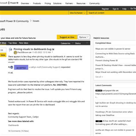 Issues Section In Microsoft Power Bi Community Download Scientific Diagram