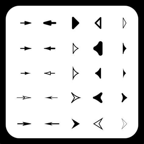 Premium Vector Set Of Vector Arrows Cursor Arrow Icon Pack Arrows