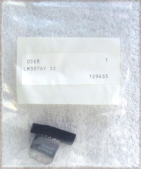 National Semiconductor Lm3876t 56w Audio Amplifier 1 New In Esd Foam