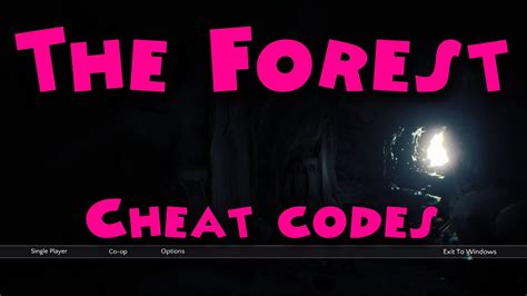 The Forest Cheat Codes Jawsegaming