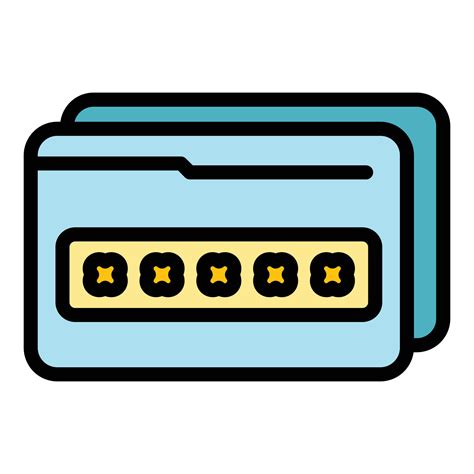 Digital Cipher Icon Color Outline Vector 15144229 Vector Art At Vecteezy