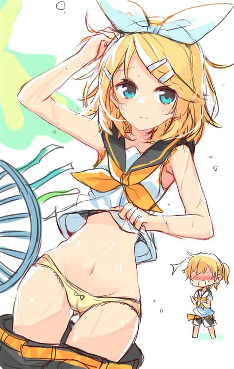 Kagamine Rin And Kagamine Len Vocaloid Drawn By Hajimekaname Danbooru