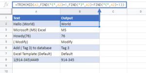 Extract Text Between Characters Parenthesis In Excel Google Sheets Automate Excel