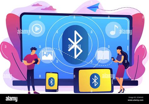 Bluetooth Connection Concept Vector Illustration Stock Vector Image