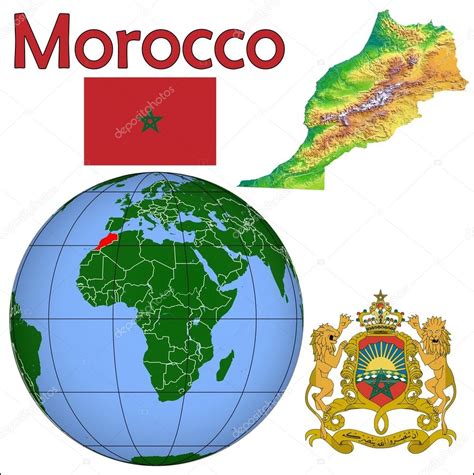 Marruecos Mapa De Ubicación Vector De Stock 85970234 De ©jrtburr