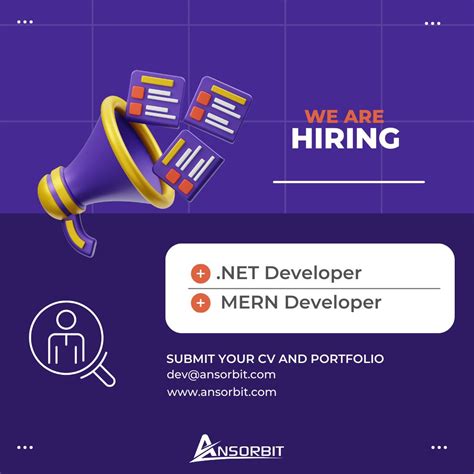 Ansorbit On Linkedin Hiring Dotnetdeveloper Merndeveloper Joinourteam Techjobs
