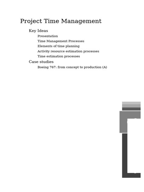 project time management pdf