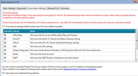 Export Import A Project As A File