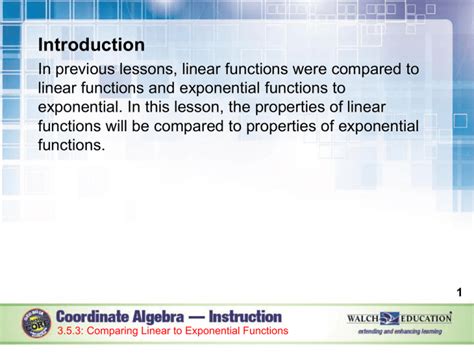 linear vs exponential functions comparison and examples