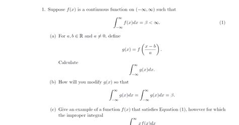 solved 1 suppose f x is a continuous function on 0 00