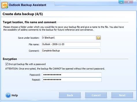 Outlook Backup Assistant 7 Backup Email Software For Pc