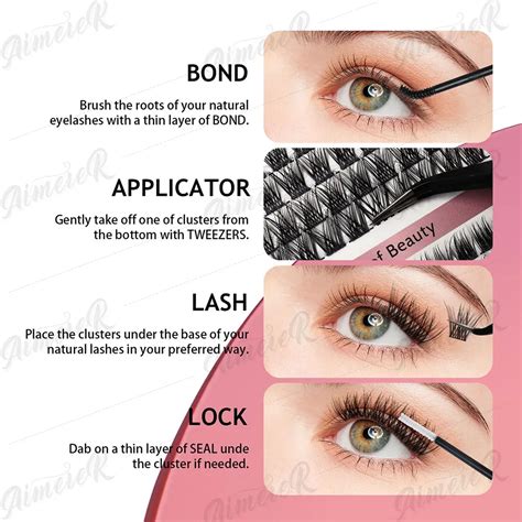 Cluster Lashes Segment C Cc D Dd Mix Curl Silk Diy Eyelash Extensions Kit Diy Eye Lash Cluster