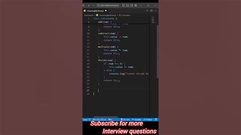 Example Of Method Chaining In Javascript Using A Custom Object Javascript Nodejs Script