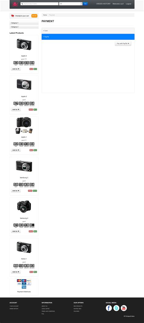 Octopuscodes Countdown Shopping Cart By Octopuscodes Codecanyon