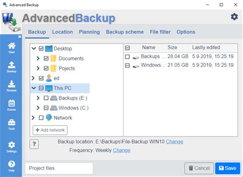 Advanced Backup Advanced Backup