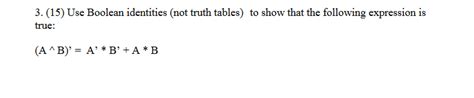 3 15 Use Boolean Identities Not Truth Tables To
