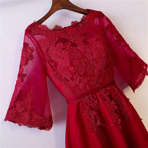 Plus Size Red Short Sleeve Evening Dress Hello Curve