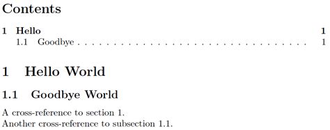 Sectioning Cross Referencing And Markers Between Sections And Text